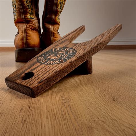 Solid Oak Wood Boot Jack Customized Boot Jack Perfect For Groom Or