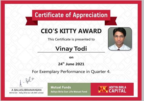 Vinay Todi On Linkedin Thank You Aditya Birla Mf 32 Comments