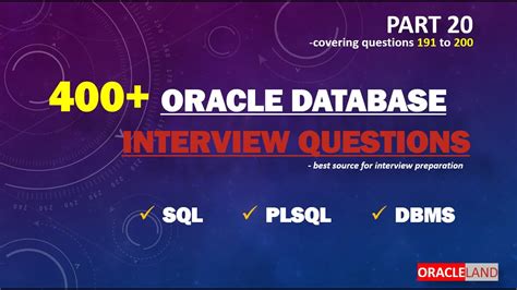 Oracle Database Interview Questions Part 20 Sql Plsql Interview