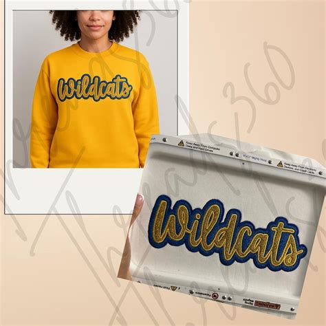 Wildcats Mascot Embroidery Design Applique Digital File Dst Instant