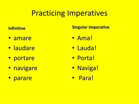 Ppt Lesson 9 Imperatives Powerpoint Presentation Free Download Id