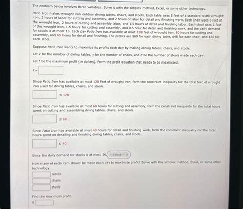 Solved The Problem Below Involves Three Variables Solve It