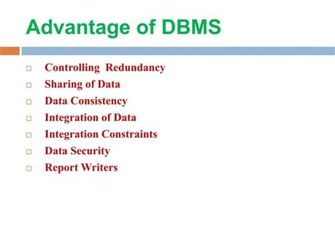Database Management System Ppt