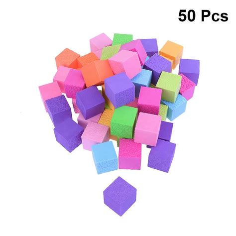 50pcs Colorful Cube Block Diy Design Model Block Sponge Block Cube Cube