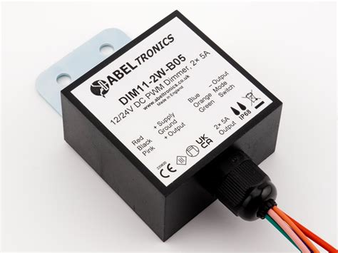 DIM11 2W B05 LED Dimmer Dual Output OneTouch Controlled IP68 Waterproof PWM 12V 24V 5A