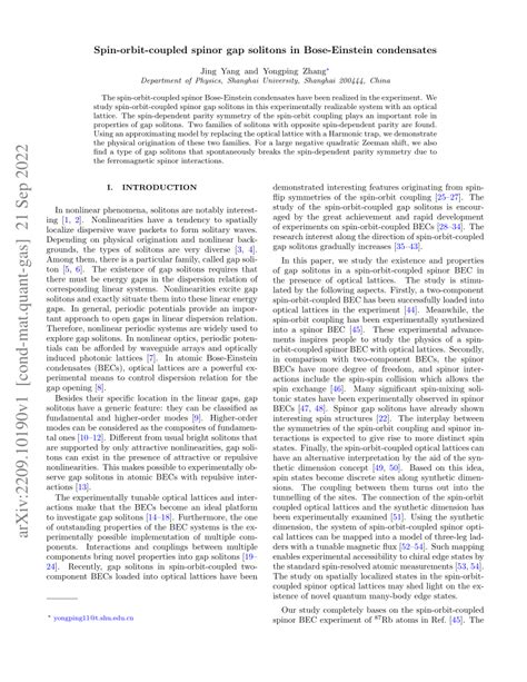 Download Pdf Spin Orbit Coupled Spinor Gap Solitons In Bose Einstein Condensates