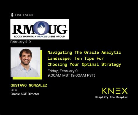 knex technology on linkedin rmoug oracleaces saas cloud