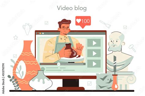 Sculptor Online Service Or Platform Creating Sculpture Of The Marble