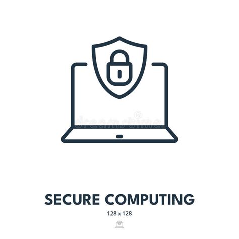 Secure Computing Icon Security Privacy Access Editable Stroke Secure Computing Icon Security Privacy Access Editable Stroke