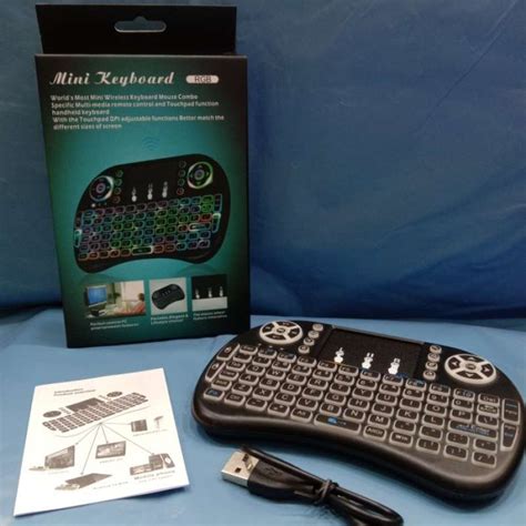 Jual Mini Keyboard Wireless Touchpad RGB Remote Smart Tv Di Seller Albinka Store Wanasari Kab