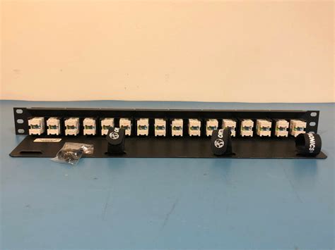 Ortronics 16 Modules 16 Port Tracjack Cat 5e Ethernet Patch Panel Or 4