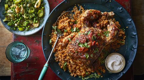 Easy Roast Chicken And Vegetables Recipe Bbc Food