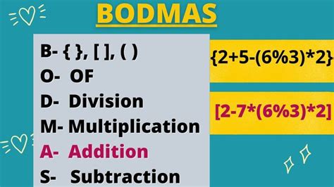 Bodmas Rule What Is Bodmas Rule Math Class 456 And7
