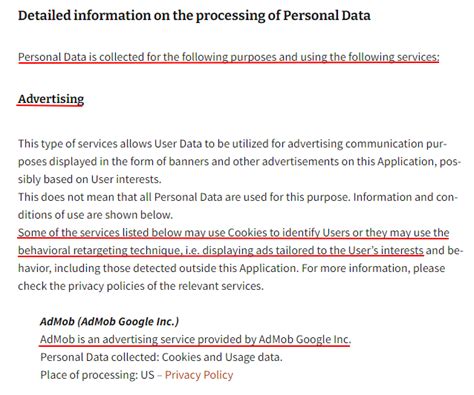 Privacy Policy For Admob Termsfeed
