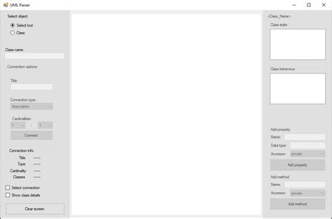 Github Sebamed Uml Parser Simple C Windows Forms App That Simulates Uml Class Diagram Manager
