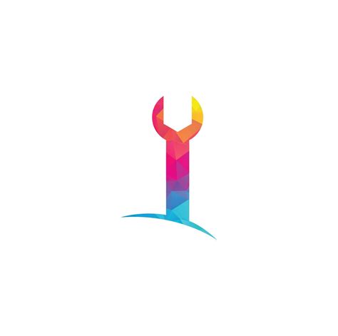Wrench Logo Design Template Vector Wrench Repair Logo Icon With Swoosh