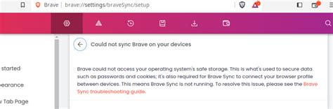 Sync Is Not Running After 150125151110 On Linux With Kde · Issue 30167 · Bravebrave