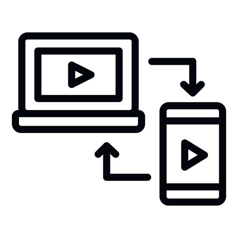 Laptop Smartphone Remarketing Icon Outline Style 15308094 Vector Art At Vecteezy