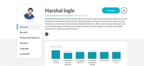 Harshal Ingle Online Resume Craftmycv
