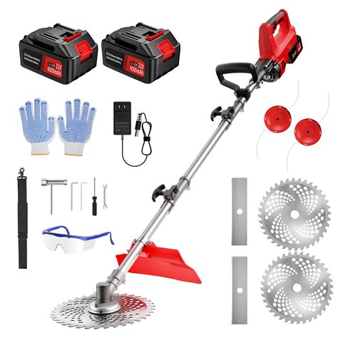 12 Inch Electric Weed Wacker3 In 1 Cordless String Trimmer With 2 Pcs
