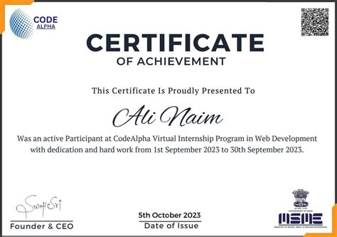 ali naim on linkedin codealpha internshipcompletion webdevelopment