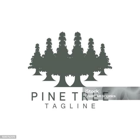 소나무 로고 녹색 식물 벡터 나무 실루엣 디자인 아이콘 일러스트레이션 템플릿 0명에 대한 스톡 벡터 아트 및 기타 이미지 0명 강 개념 Istock