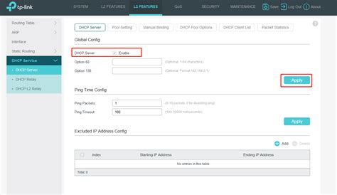 How To Configure Switch As Dhcp Server On Standalone Mode Omada Network Support