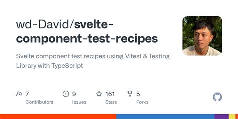 Github Wd Davidsvelte Component Test Recipes Svelte Component Test