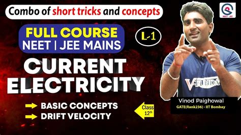 Current Electricity Drift Velocity L FULL PHYSICS COURSE NEET JEE U Can Physics VK