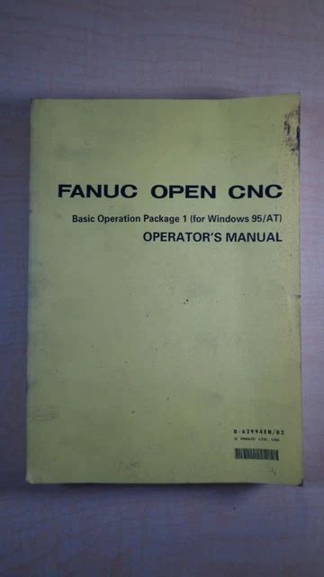 Fanuc Open Cnc Basic Operation Pack 1 Win95at Manuel Dutilisation 7d B2 Eur 3912 Picclick Fr
