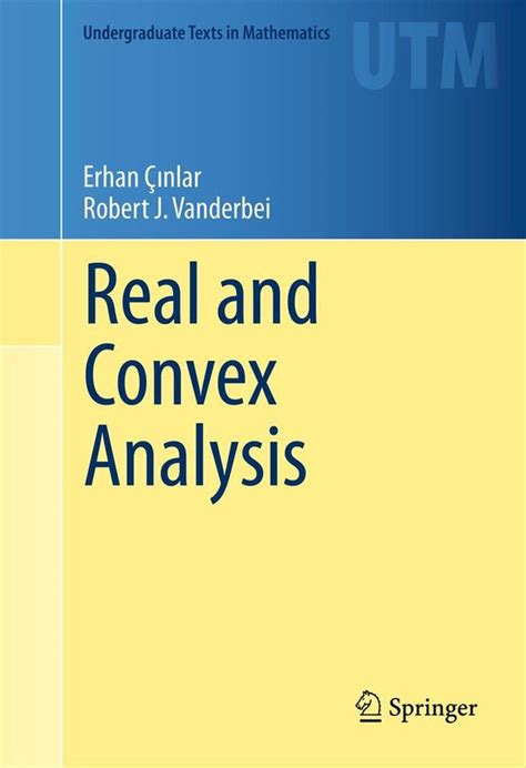 Undergraduate Texts In Mathematics Real And Convex Analysis Ebook Onbekend Bol