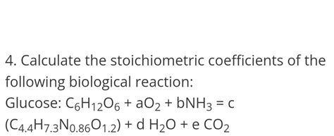 4 Calculate The Stoichiometric Coefficients StudyX