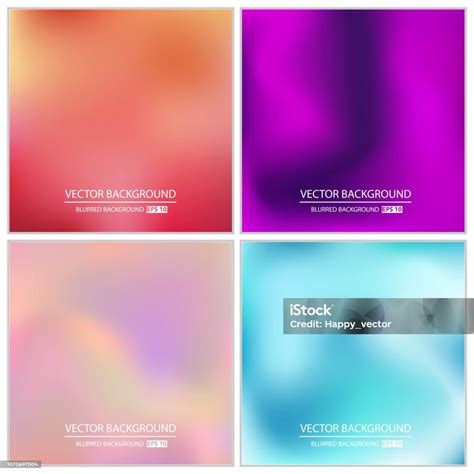 여러 추상 창조적인 개념 벡터 배경 세트를 흐려 웹 및 모바일 응용 프로그램 예술 그림 서식 파일 디자인 비즈니스 Infographic와 소셜 미디어 현대 장식 0명에 대한