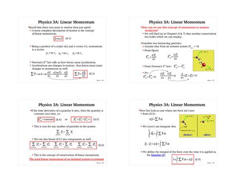 Linear Momentum In Basic Physics I Exam Physics 3 Docsity