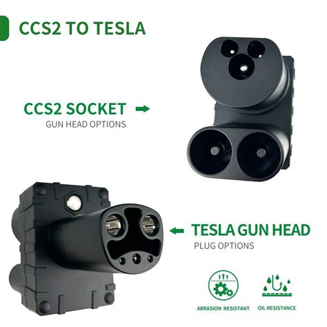 Ccs 2 테슬라 Ev 충전 어댑터 250a Ccs2 콤보 테슬라 컨버터 자동차 충전기 Ccs2 테슬라 어댑터 신제품