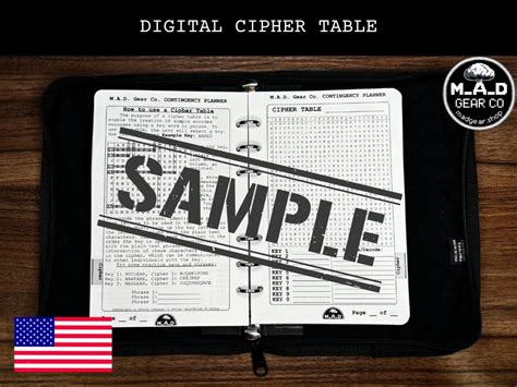 Digital Cipher Table M A D Gear Co
