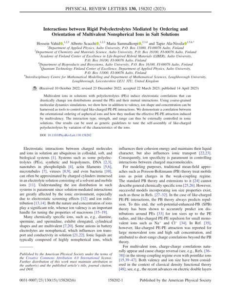 Pdf Interactions Between Rigid Polyelectrolytes Mediated By Ordering And Orientation Of