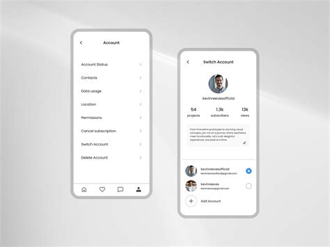 Switch Account Ui Design By Omkar Chavan On Dribbble
