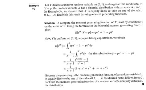 How Does The MGF Indicate Equal Likelihood In Variable Distribution
