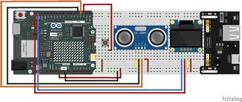 Arduino Project For A Portable Ultrasonic Distance Sensor Technology