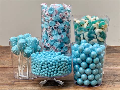 Blue Candy Buffet Feeds 25 Etsy