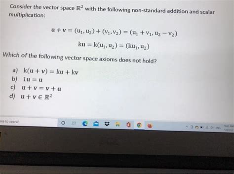 solved consider the vector space r2 with the following