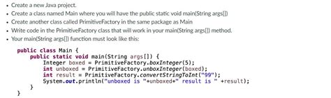 Solved • Create A New Java Project Create A Class Named