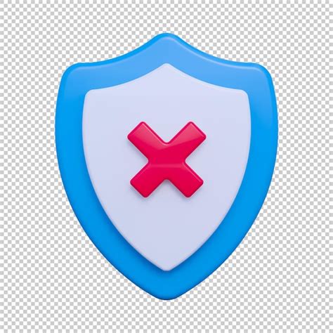 Premium Psd Shield Secure 3d Icon Isolated