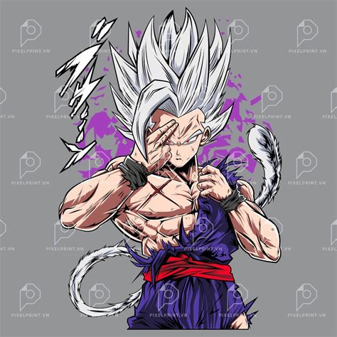 Son Gohan V7 Ex Pixel Print