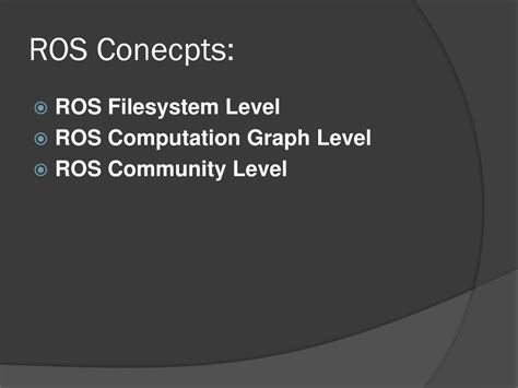 PPT ROS R Obot O Perating S Ystem PowerPoint Presentation Free Download ID 1575646