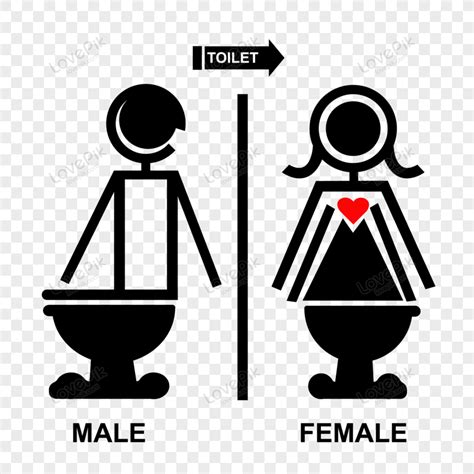 Gambar Toilet Line Icon Wc Sign Man Woman Vector Terbaik Unduh Gratis