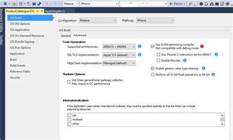 Xamarin Ios Release Apps That Include An Arm64 Architecture Are