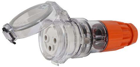 250v 32a 3 Round Pin Extension Socket Ip66 Tesla Radio And Electronic Supply Australia