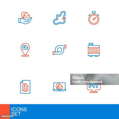 라인 피트 스톱 레이싱 헬멧 자동차 라디에이터 냉각 시스템 자동차 터보차저 자동차 알로이 휠 및 타이밍 벨트 키트 아이콘을